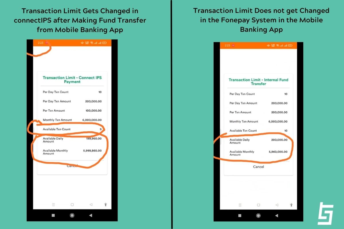 Is Mobile Banking Transaction Limit Per Day NPR. 200,000 or NPR ...