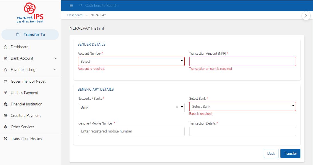 NEPALPAY Instant: connectIPS Users Can Now Send Money to Bank Account ...